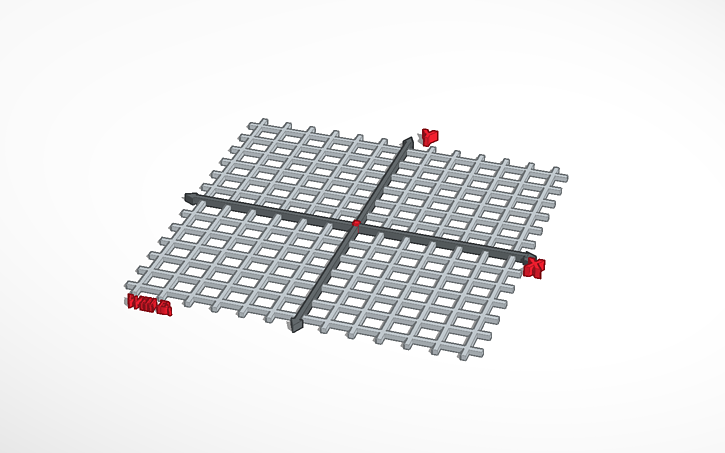 3D design Coordinate Plane | Tinkercad