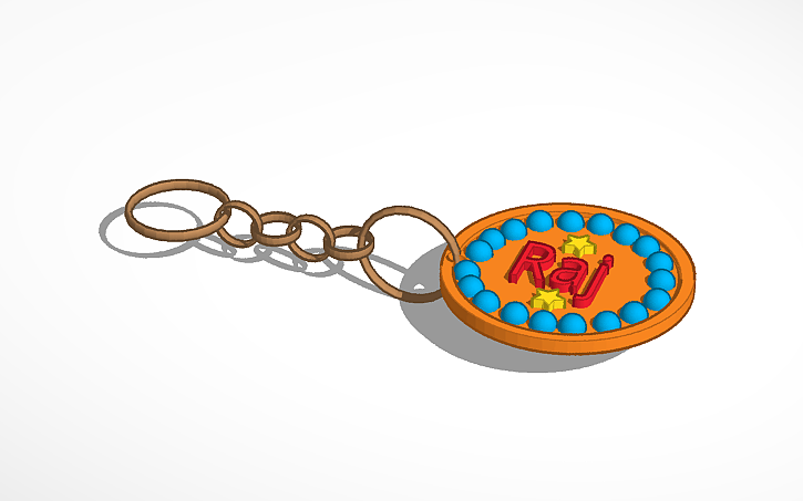 3d Design Keychain 3 Tinkercad