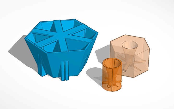 3D design Project two object draft - Tinkercad