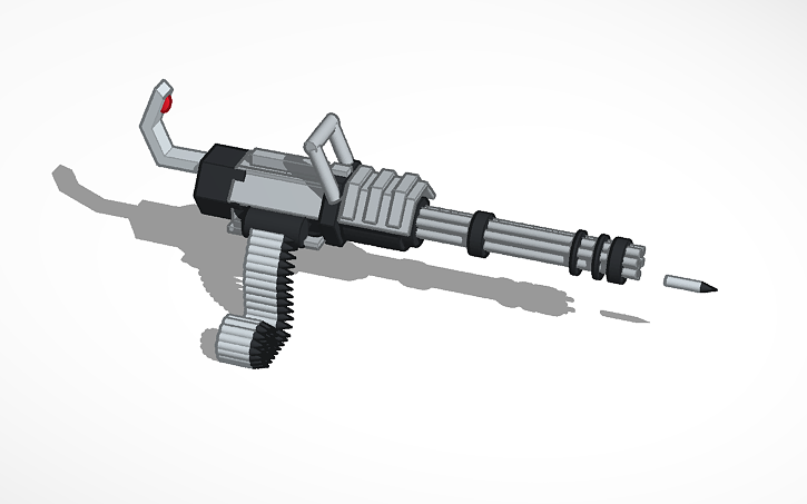 3D design Mini Gun - Tinkercad