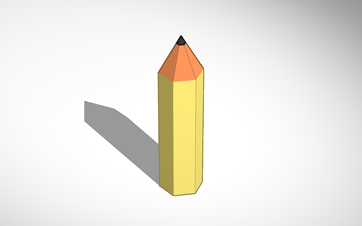 3D design Pencil Pencil Topper - Tinkercad