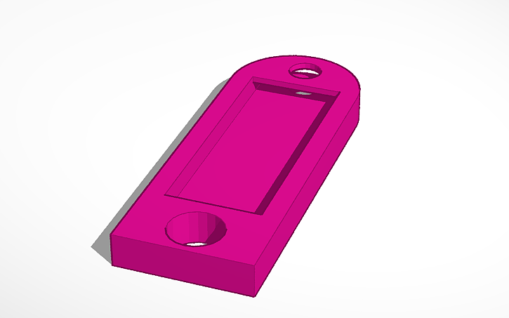 3D design Key Tag - Tinkercad