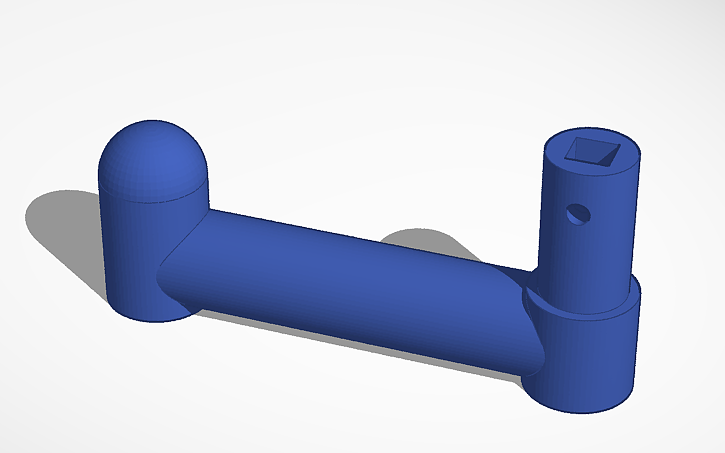 3D design Door Handle - Tinkercad