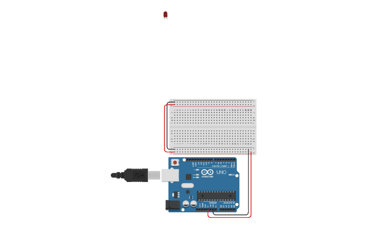 Circuit design Protoboard - Tinkercad