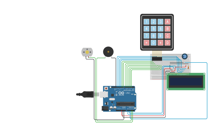 Circuit design GUARIN A04: Automatic Water Sprinkler | Tinkercad
