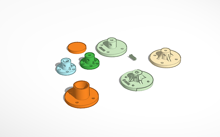 3D design Motorwellen-Adapter - Tinkercad