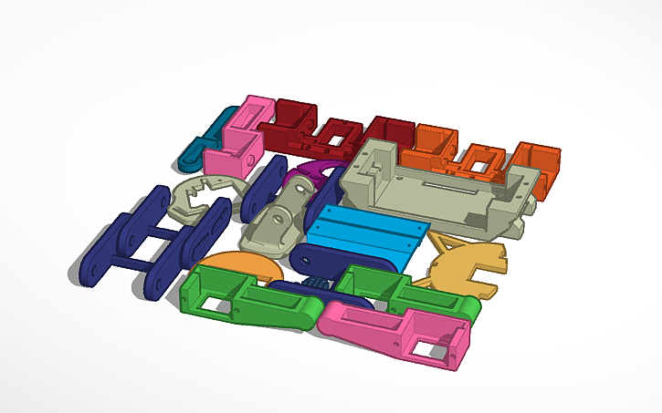 3D design OpenCat v3 11x ds 929mg + servo2040 + rp4 backpack | Tinkercad