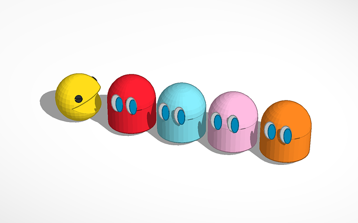 3D design derpy Pac-man - Tinkercad