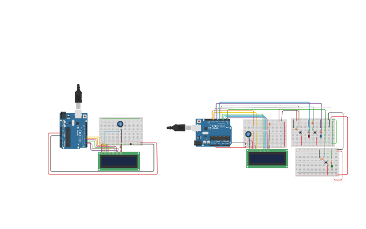 Circuit design LECCION PANTALLA LCD ARDUINO BORBOR MARTIN | Tinkercad