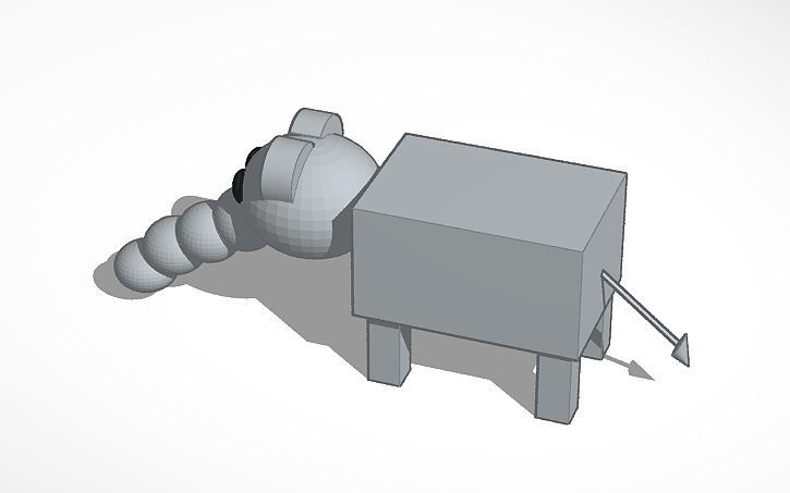 3D design elefant.jl - Tinkercad