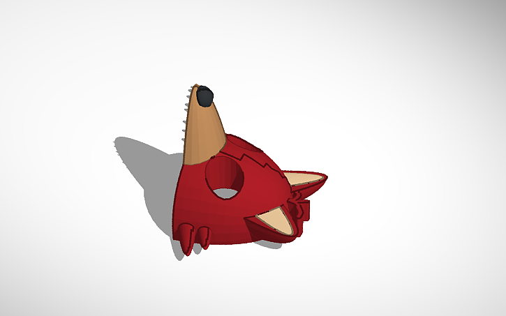 3D design Foxy Mask - Tinkercad