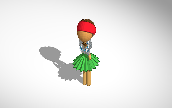 3D design Hula Dancer - Tinkercad
