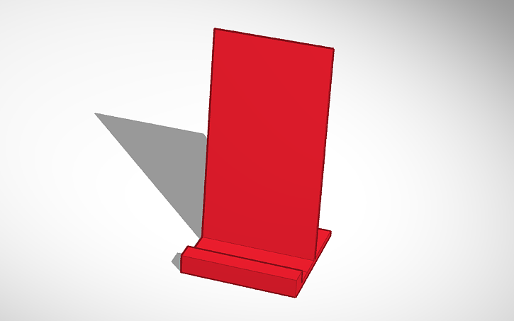 3D design phone stand - Tinkercad