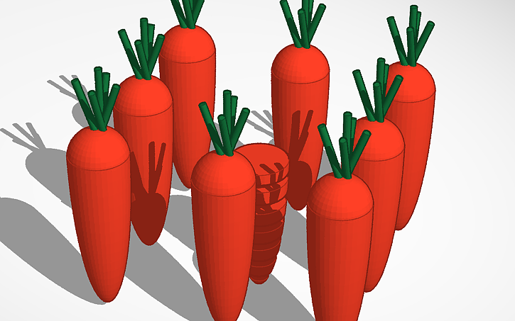 3D design CARROT - Tinkercad