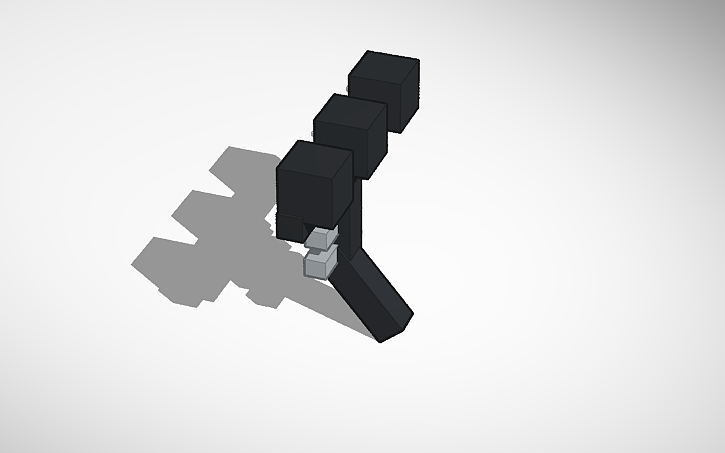 3D design Minecraft Wither - Tinkercad