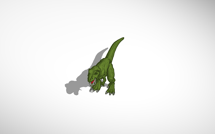 3D design dinosaurio - Tinkercad