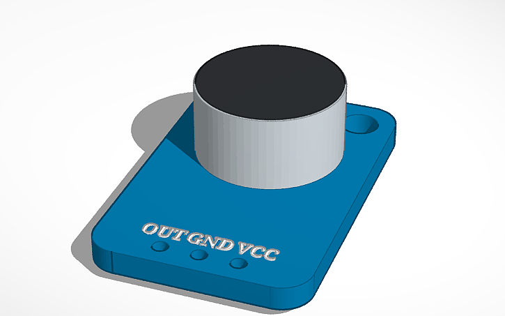 3D design Copy of MAX4466 Electret Microphone Amplifier - Tinkercad