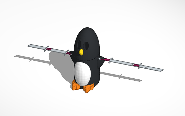 3D design master ninja penguin | Tinkercad