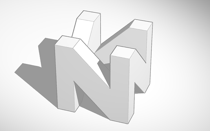 3D design Nintendo 64 Logo 3D - Tinkercad