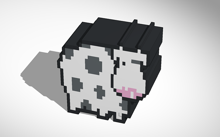 3D design Cow - Tinkercad
