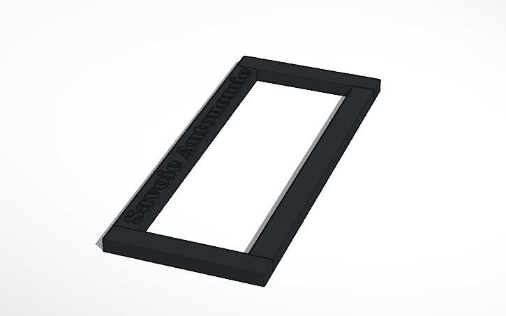 3D design cadre lcd arduino 16x2 - Tinkercad