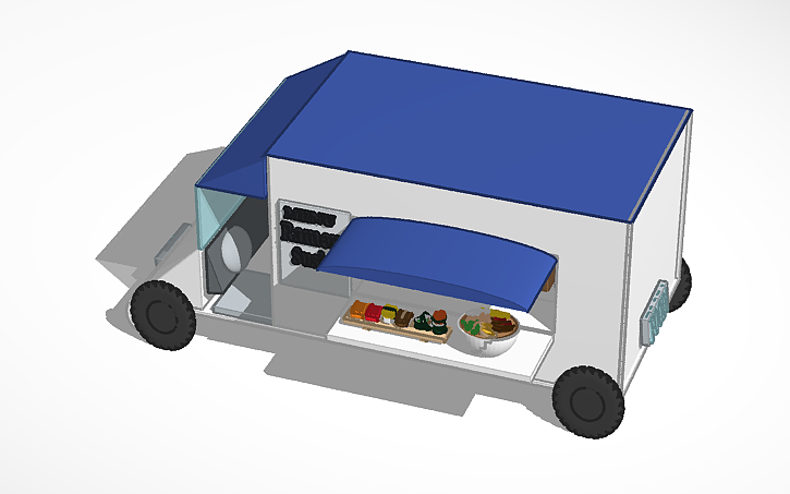 3D design Food Truck - Tinkercad