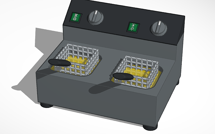 3D design Deep Fryer - Tinkercad