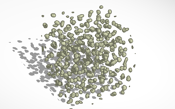 3D design nuclear pasta (gnocchi stage) - Tinkercad