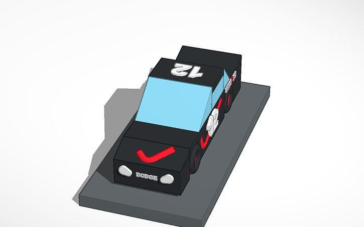 3D design Verizon® Dodge® Stock Car No. 12 | Tinkercad