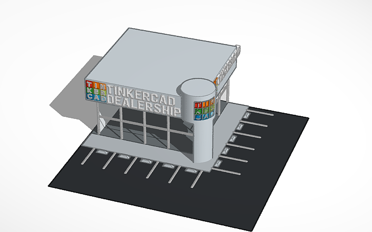 3D design Tinkercad Dealership - Tinkercad