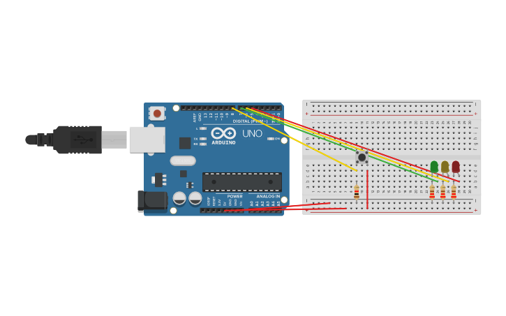Circuit design TP 05 ARDUINO | Tinkercad
