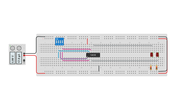 Circuit design Encoder - Tinkercad