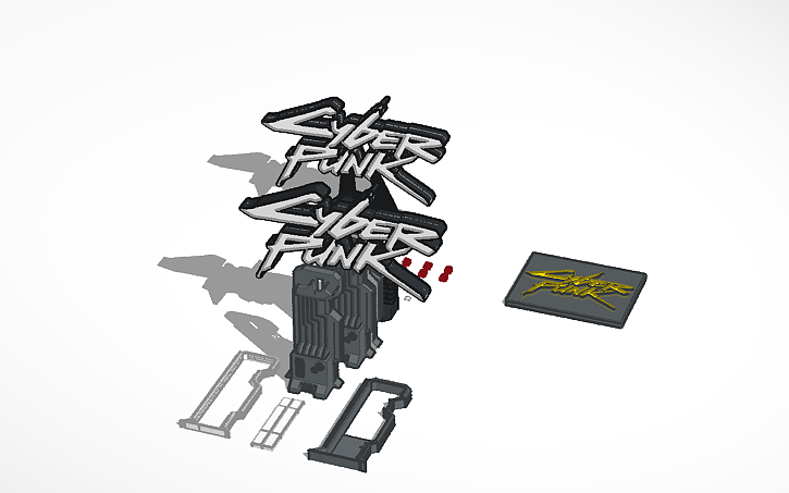 3D design Cyberpunk 2077 Sign | Tinkercad
