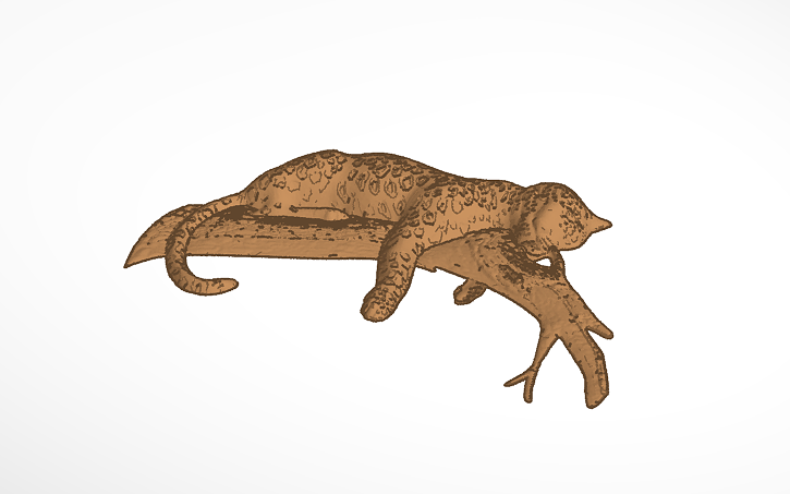 3D design Leopard - Tinkercad