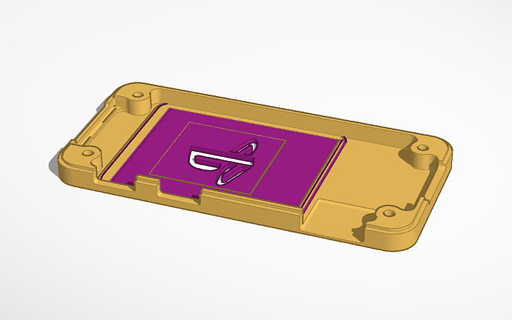 3D design RasPi Zero 04 ps logo - Tinkercad