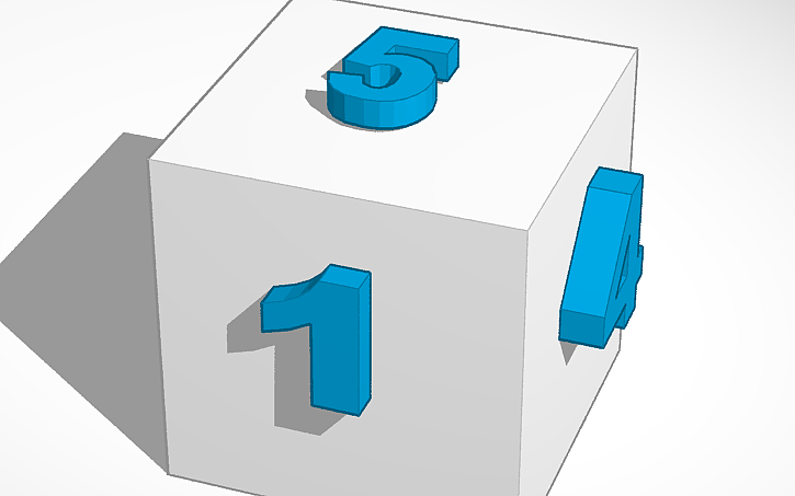 3d Design Inquiry Cube Numbers Tinkercad