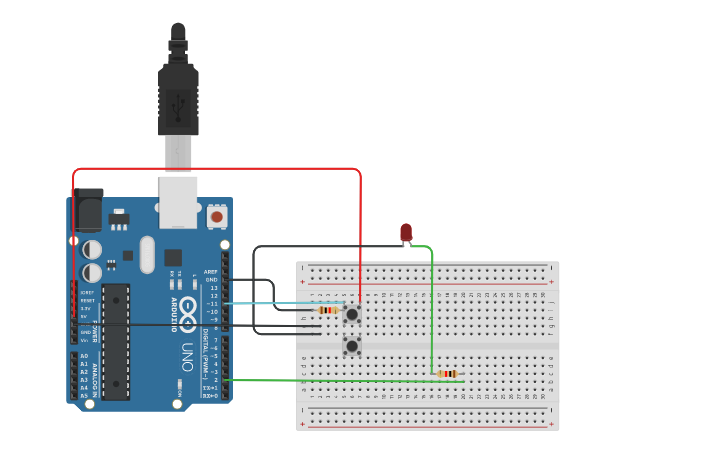 Circuit design Peer Assignment: Build a Circuit - Tinkercad