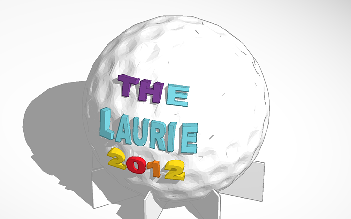 3D design The Laurie Golf Ball - Tinkercad