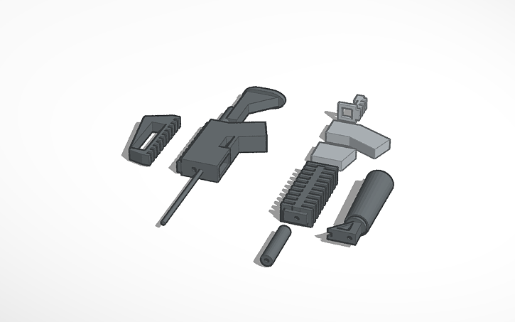 3D design M416&M4A1 - Tinkercad