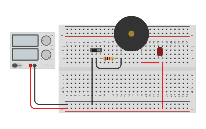 Circuit design TP2 punto 1 B | Tinkercad