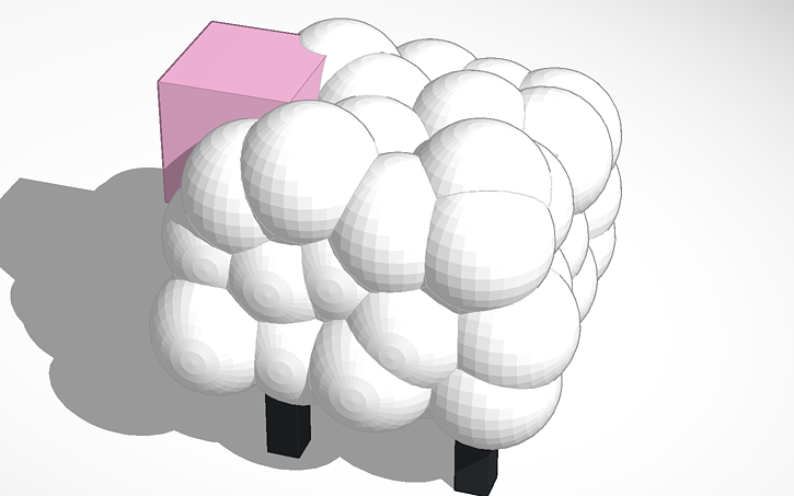 3D design Sheep - Tinkercad