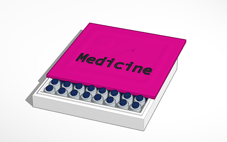 3D design Medicine - Tinkercad