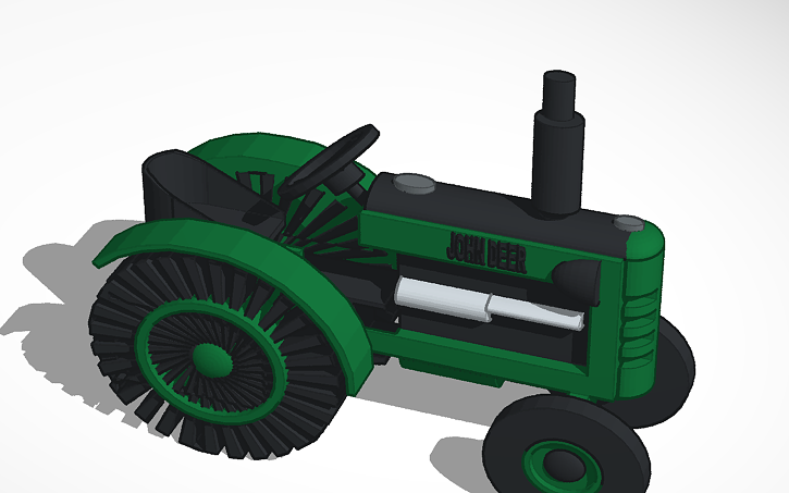3D design John deer tractor - Tinkercad