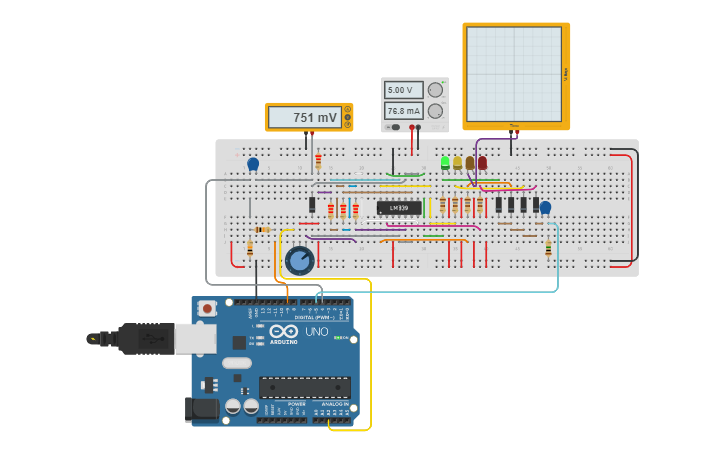 Circuit design Pid LM339 - Tinkercad