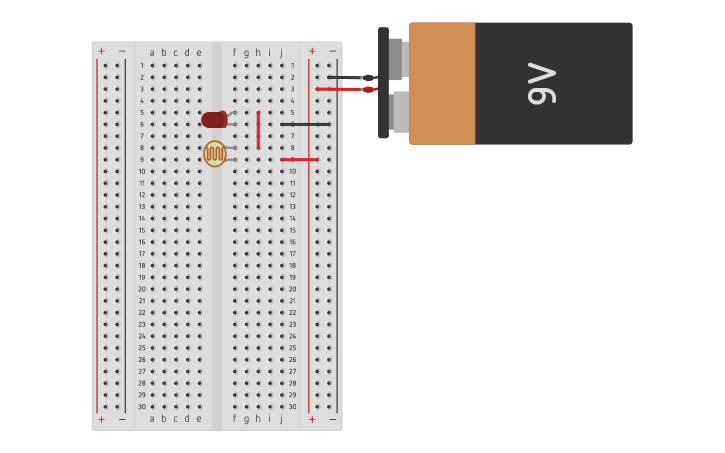 Circuit design Photocell - Tinkercad