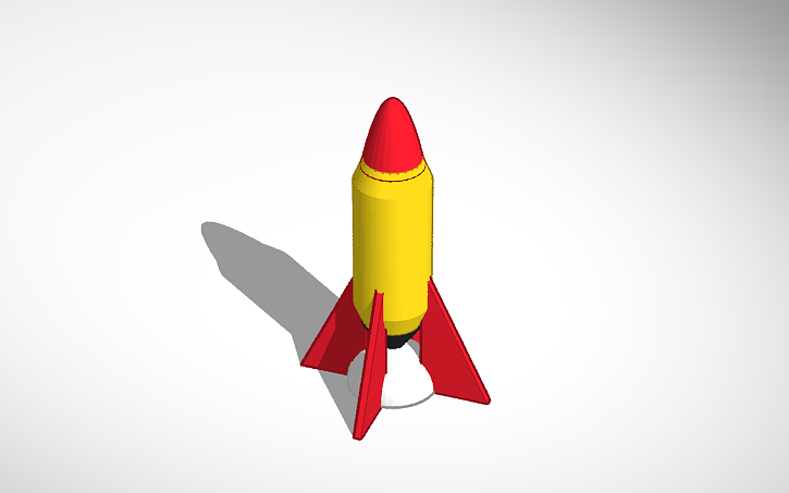 3D design sci-rocket thing | Tinkercad