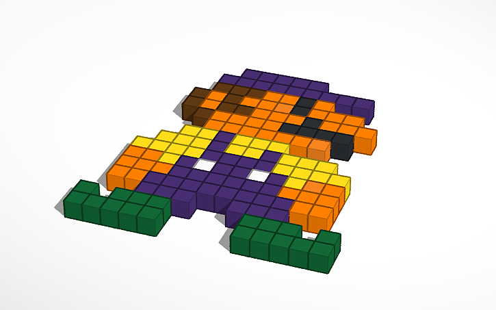 3D design 8-bit Wario | Tinkercad
