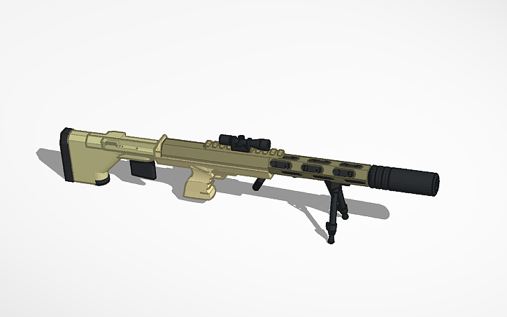 3D design Sniper-Rifle - Tinkercad