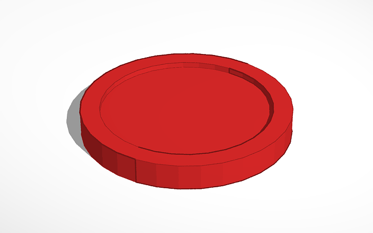 3D design Plastic Chip - Tinkercad