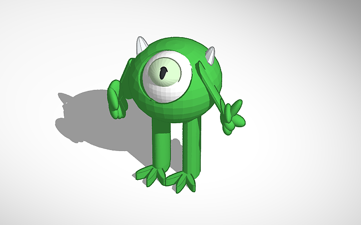 3D design Mike Wazowski Андреева Ильи - Tinkercad